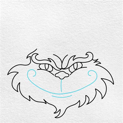 How To Draw The Grinch Face Helloartsy