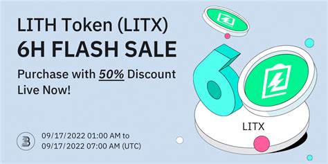 Lith Token Litx Primary Listing 6h Flash Sales With 50 Off Bitmart