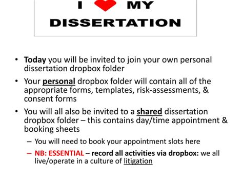 Introduction To Writing Your Dissertation Pptx