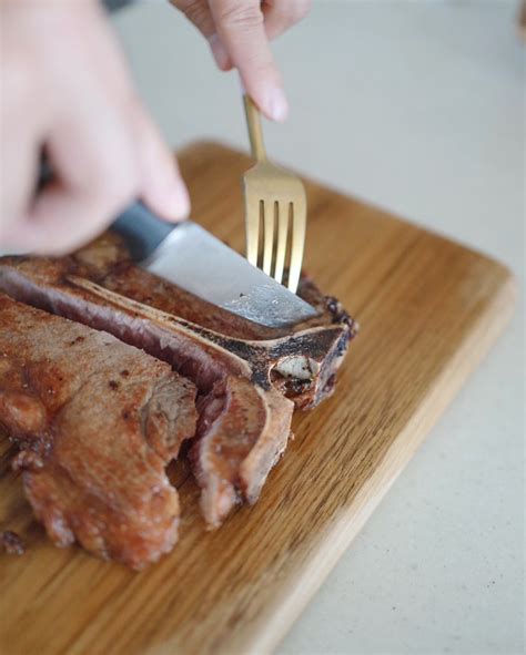 티본스테이크 굽기 정도 미듐 웰던으로 부드럽게 네이버 블로그