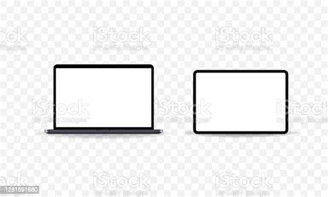 어두운 스타일의 노트북 과 태블릿 아이콘 장치 표지판입니다 노트북 화면 벡터 Eps 10 투명한 배경에서 격리 0명에 대한 스톡 벡터 아트 및 기타 이미지 Istock