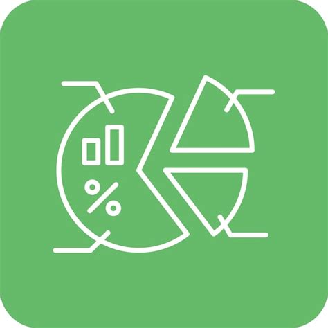 파이 차트 아이콘 프리미엄 벡터