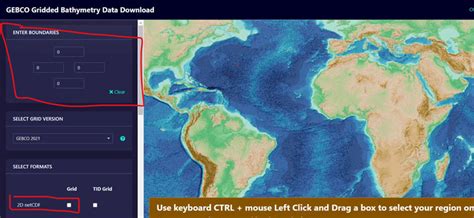 Ngara Getting Gebco Bathymetry Data And Glean The Power Of Terra And