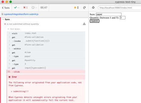 html form validation in cypress better world by better software