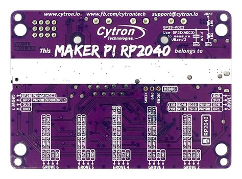 maker pi rp2040 cytron placa raspberry pi rp2040 32 bits farnell es