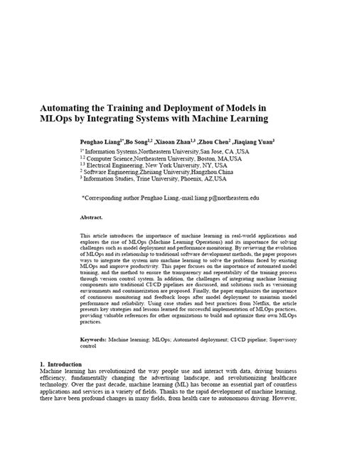 automating the training and deployment of models in mlops by