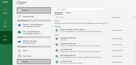 21 Excel Start Options Intro To Excel 2016