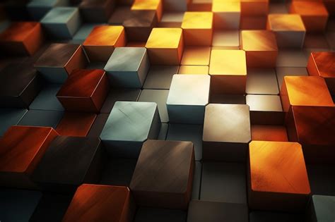 Premium Photo Hexagonal Geometric Abstraction Generative By Ai