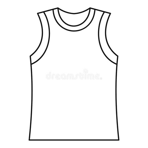Singlet Icon Outline Style Stock Vector Illustration Of Model