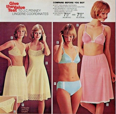 1970s Vintage Catalog Lingerie Underwear Bras Pantyhose Photo Clippings 3783879065