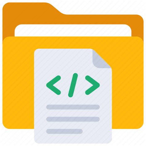 code file folder files computing icon download on iconfinder