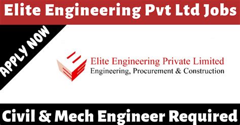 Elite Engineering Pvt Ltd Jobs March 2020 - Engineering Career ...