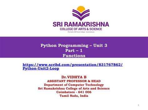 python functions modules user define functions ppt