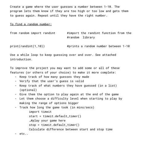 solved create a game where the user guesses a number between