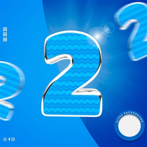 Premium Psd Number Two D Premium For Retail Promotion