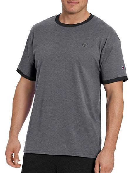 Champion T0220 Mens Classic Jersey Ringer Tee Ringer Tee Tees Men