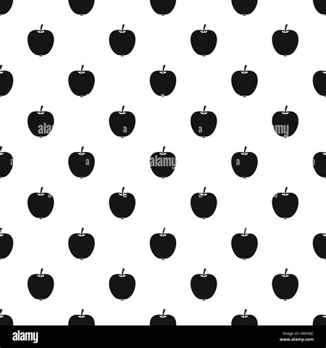 Apple Pattern Simple Style Stock Vector Image And Art Alamy
