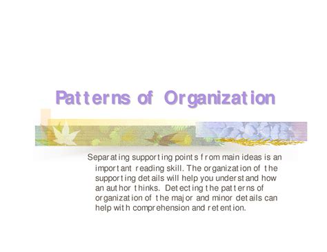 Identifying Text Organization Patterns Competencia 2