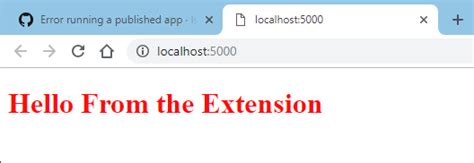 Error Running A Published App · Issue 3 · Extcoreextcore Sample Mvc