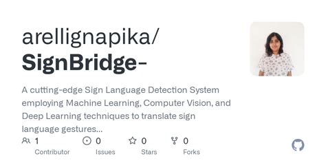 Github Arellignapika Signbridge A Cutting Edge Sign Language Detection System Employing