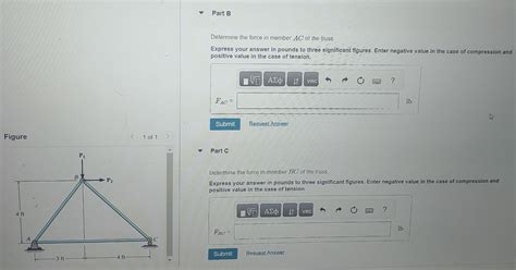 Solved Set P1 1601b P2 4001lb Figure 1 Part Adetermine The