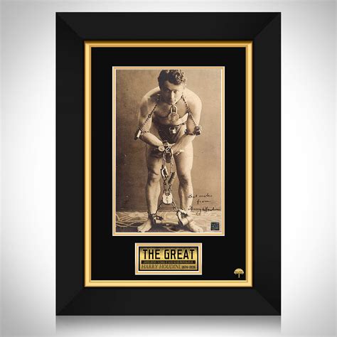 Harry Houdini Photo Limited Signature Edition Custom Frame Rare T