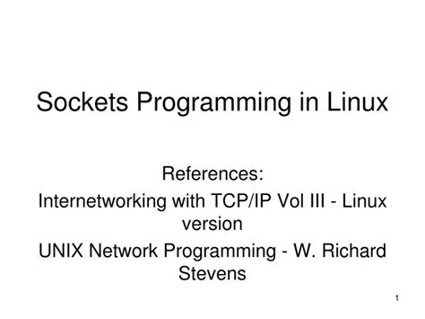 PPT Sockets Programming In Linux PowerPoint Presentation Free Download ID