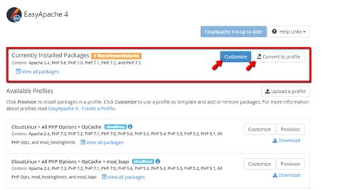 Using The Easyapache 4 Feature In Whm Hostarmada