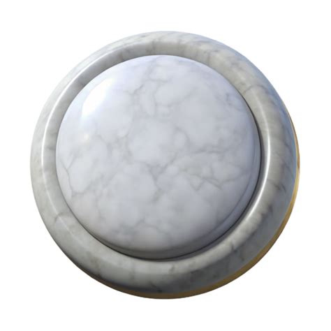 Elegant Contemporary Button Round White Isolated Premium 57406230 Png