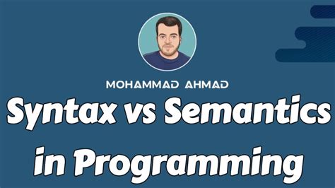 syntax vs semantics