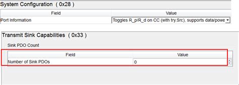 Tps65982 Sink Capability Setting When There Is No Need To Draw Current Interface Forum