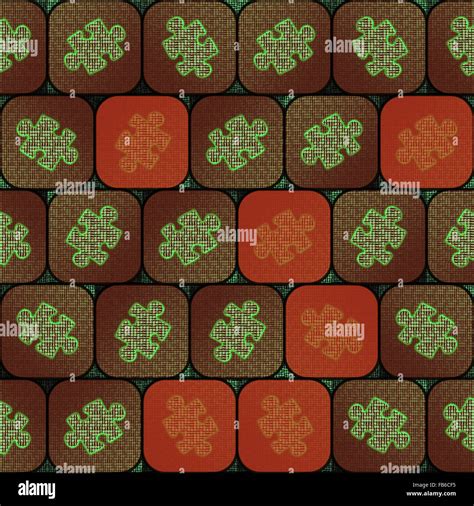 Pattern Of Puzzle Pieces Each Of The Pieces Is Composed Of Bits 1s