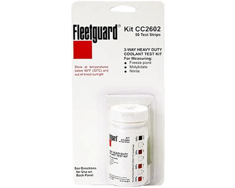 Fleetguard® Cc2602a 3 Way Heavy Duty Filtration Coolant Analysis Test Kit Southern