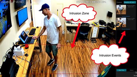 Alarm Security Camera With Warning Message And Strobe Light