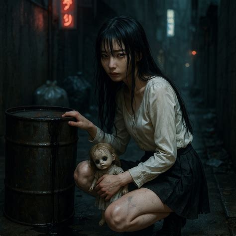 Obsidian Gallery 세련되고 섬세한 여성 캐릭터 짧은 단발머리로 차분한 느낌을 주며 푸른 빛이 감도는 헤어 컬러와 밝고 맑은 푸른 눈동자가 특징