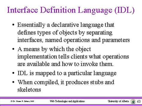 interface definition language idl