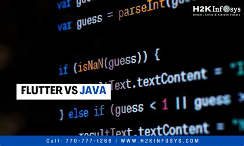 Flutter Vs Java
