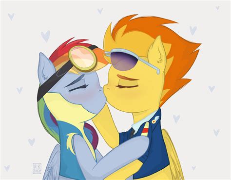 3354266 Safe Artistraincrash Rainbow Dash Spitfire Pegasus