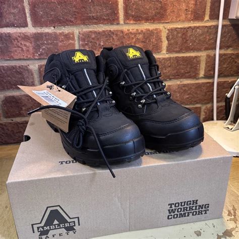 Amblers Fs151 Vegan Friendly Safety Boots Black Steel Toe Cap And Midsole