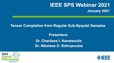 Tensor Completion From Regular Sub Nyquist Samples Ieee Resource Center