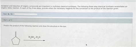 Solved Oxidation And Reduction Of Organic Compounds Are