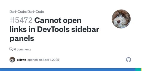 Cannot Open Links In Devtools Sidebar Panels · Issue 5472 · Dart Code