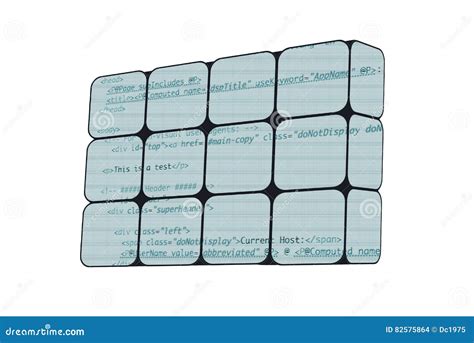 Programming Code On An Abstract Cube Stock Illustration Illustration Of Coding Cyberspace