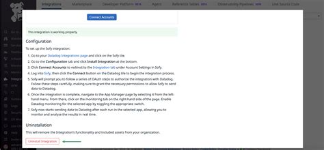 Integration With Datadog Sofy Support Docs No Code Automation