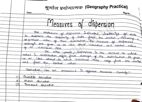 Measures Of Dispersion Geography Practical Hnbgu Learn