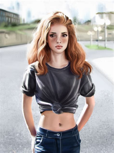 Redhead Girl Photo Study By ChrisKimArt On DeviantArt