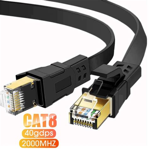 Сетевой кабель CAT6, CAT8, RJ45, Ethernet-кабель 4 Гбит/с 1000 Мбит/с ...