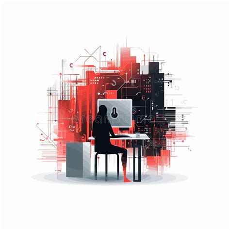 Cybersecurity Vector Flat Minimalistic Isolated Illustration Stock Vector Illustration Of