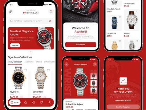watch store app ui by atif nadeem on dribbble