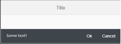 Sapui How To Extend Sap M Dialog To Add Custom Content To Dialog Footer Stack Overflow